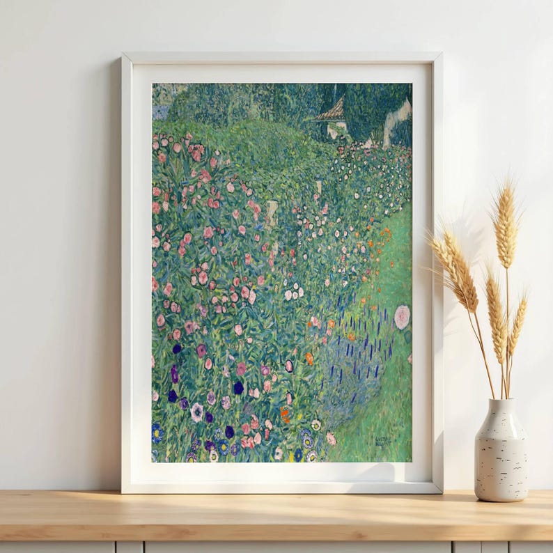 Italian Garden Landscape by Gustav Klimt: Lush Vienna Secession Print ...