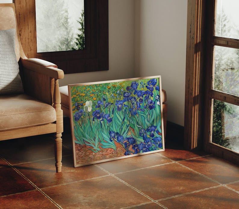 Irises by Vincent Van Gogh: Post Impressionist Floral Fine Art Print - Etsy