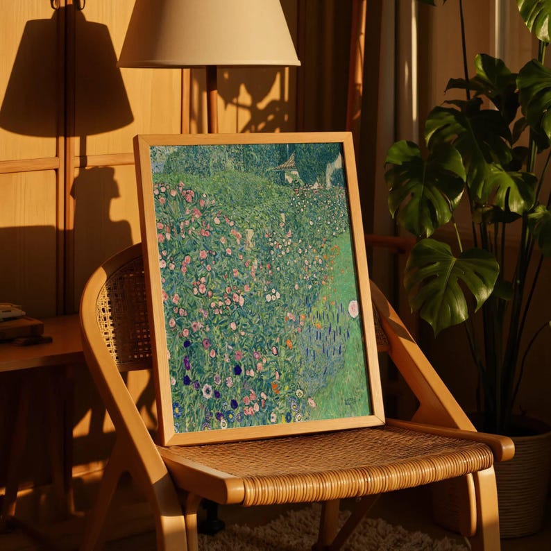 Italian Garden Landscape by Gustav Klimt: Lush Vienna Secession Print ...