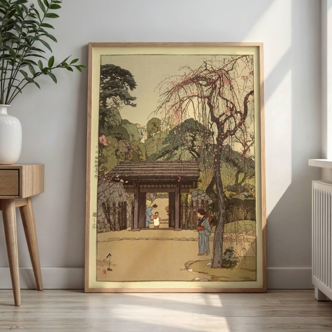Plum Gateway Style2 by Yoshida Hiroshi : Tranquil Garden Japanese ...