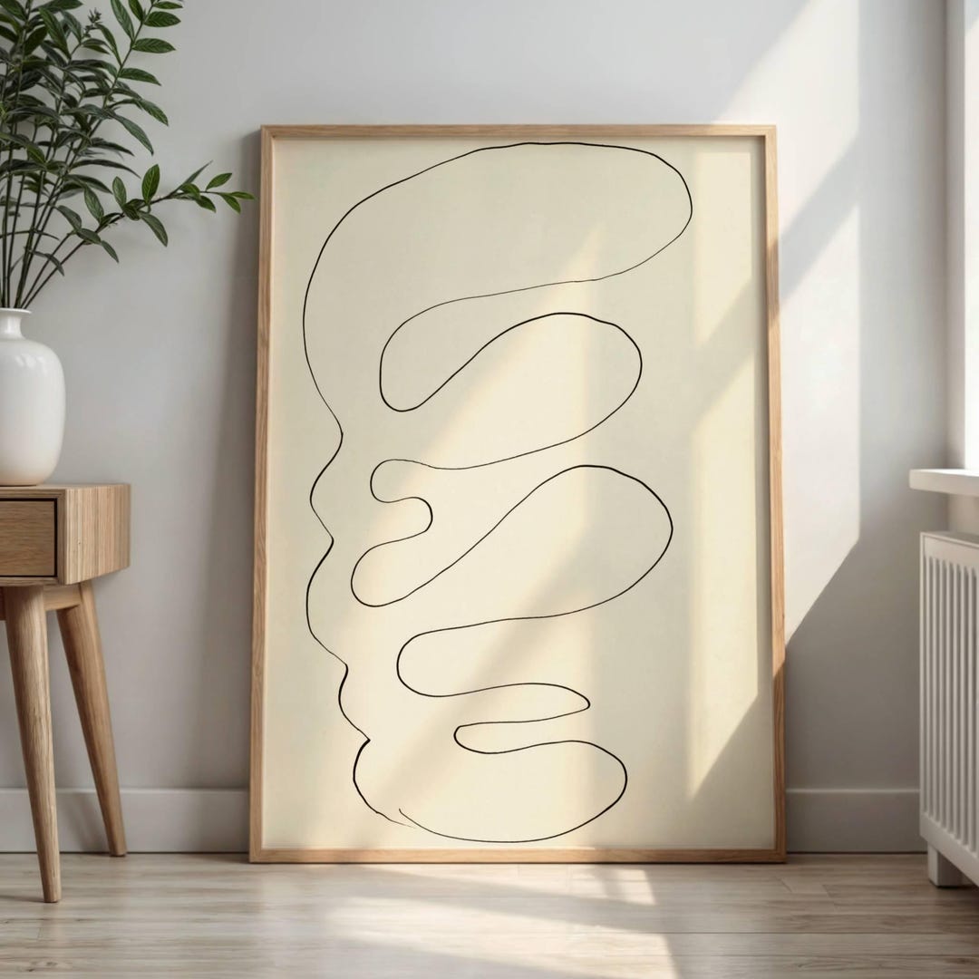 Arabesque by Henri Matisse: Minimalist Line Art Poster - Etsy