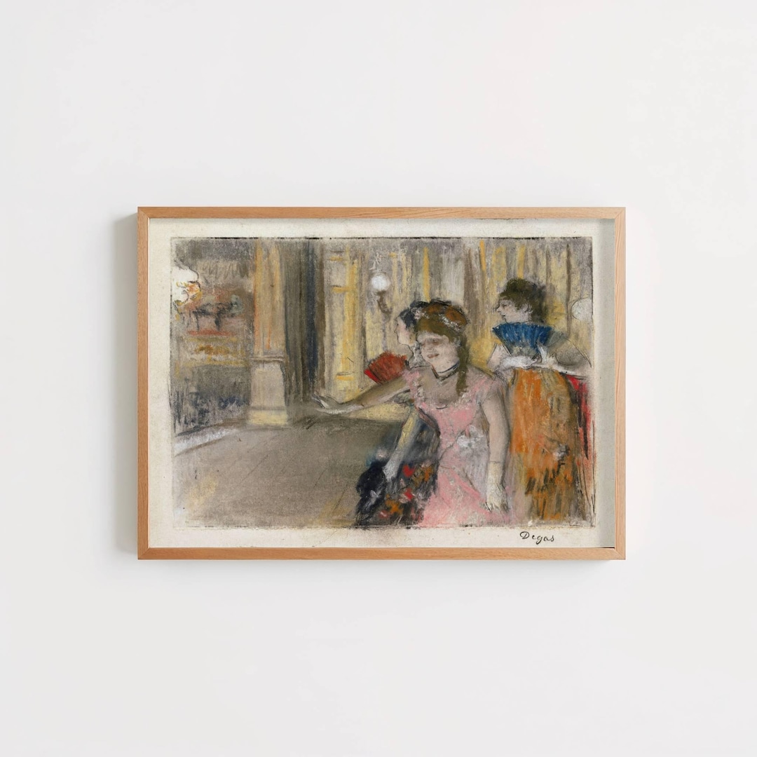 Singers on the Stage by Edgar Degas: Vintage Impressionist Theater ...