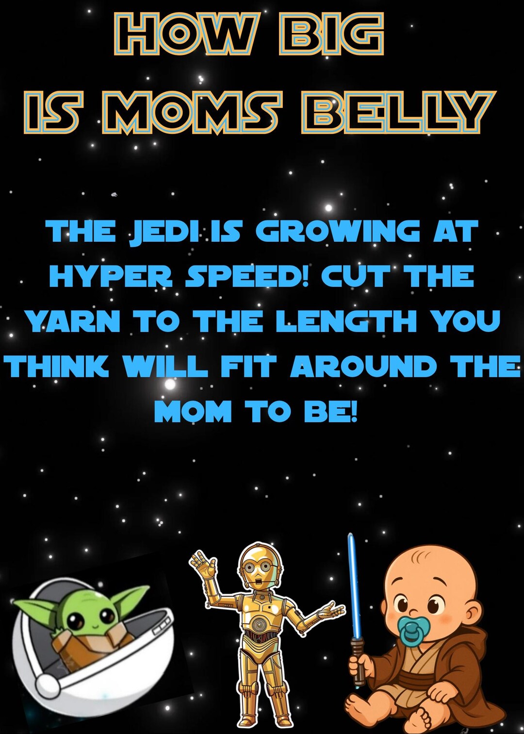 Baby Jedi Baby Shower Signs - Etsy