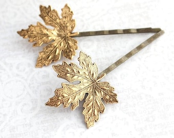 Maple Leaf Hair Pin | Etsy