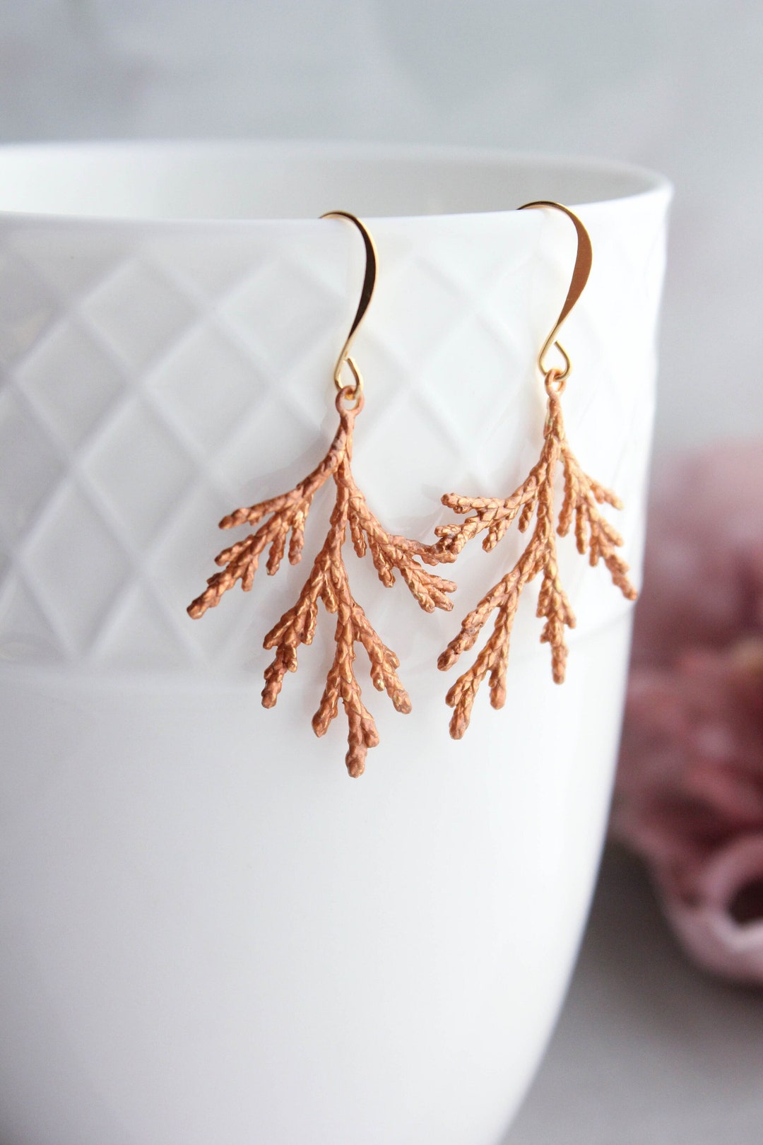 Cedar Branch Earrings 7 Options Juniper Earrings, Cypress Branch ...
