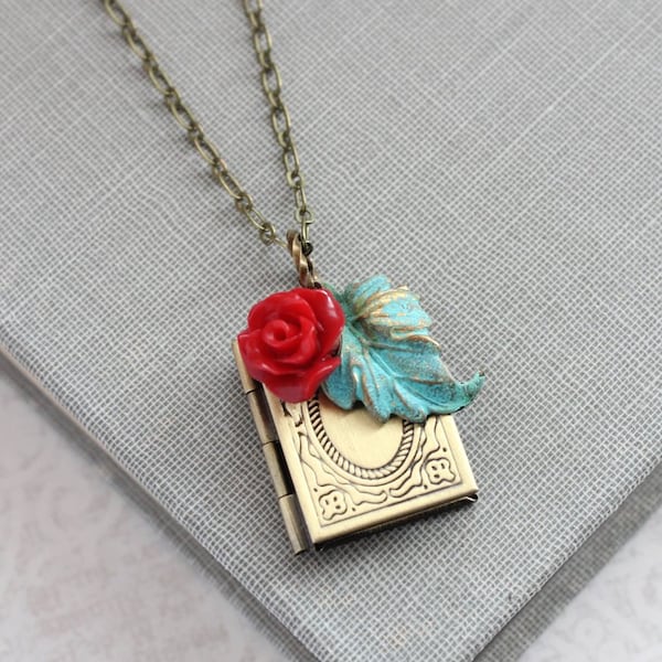 Book Locket - Etsy
