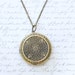 Large Round Locket Necklace Gold Floral Filigree Locket Pendant Vintage ...