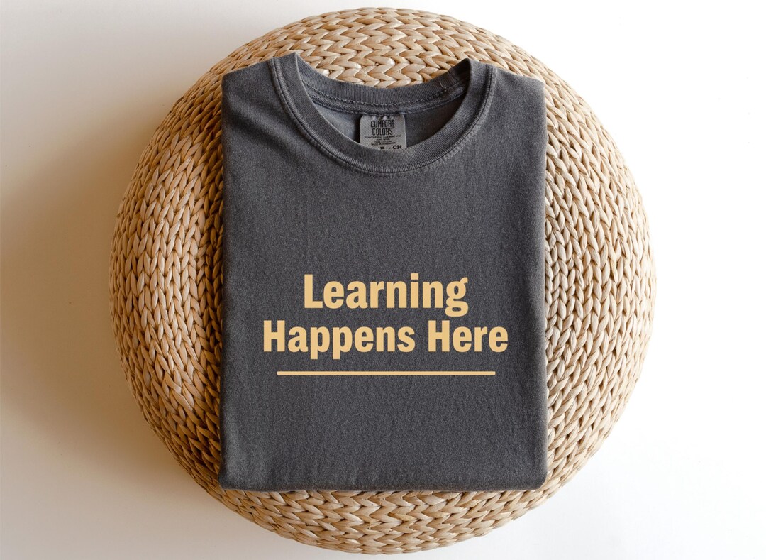 Learning Happens Here Shirt | Teacher Classroom Tee | Educator | Shirt ...