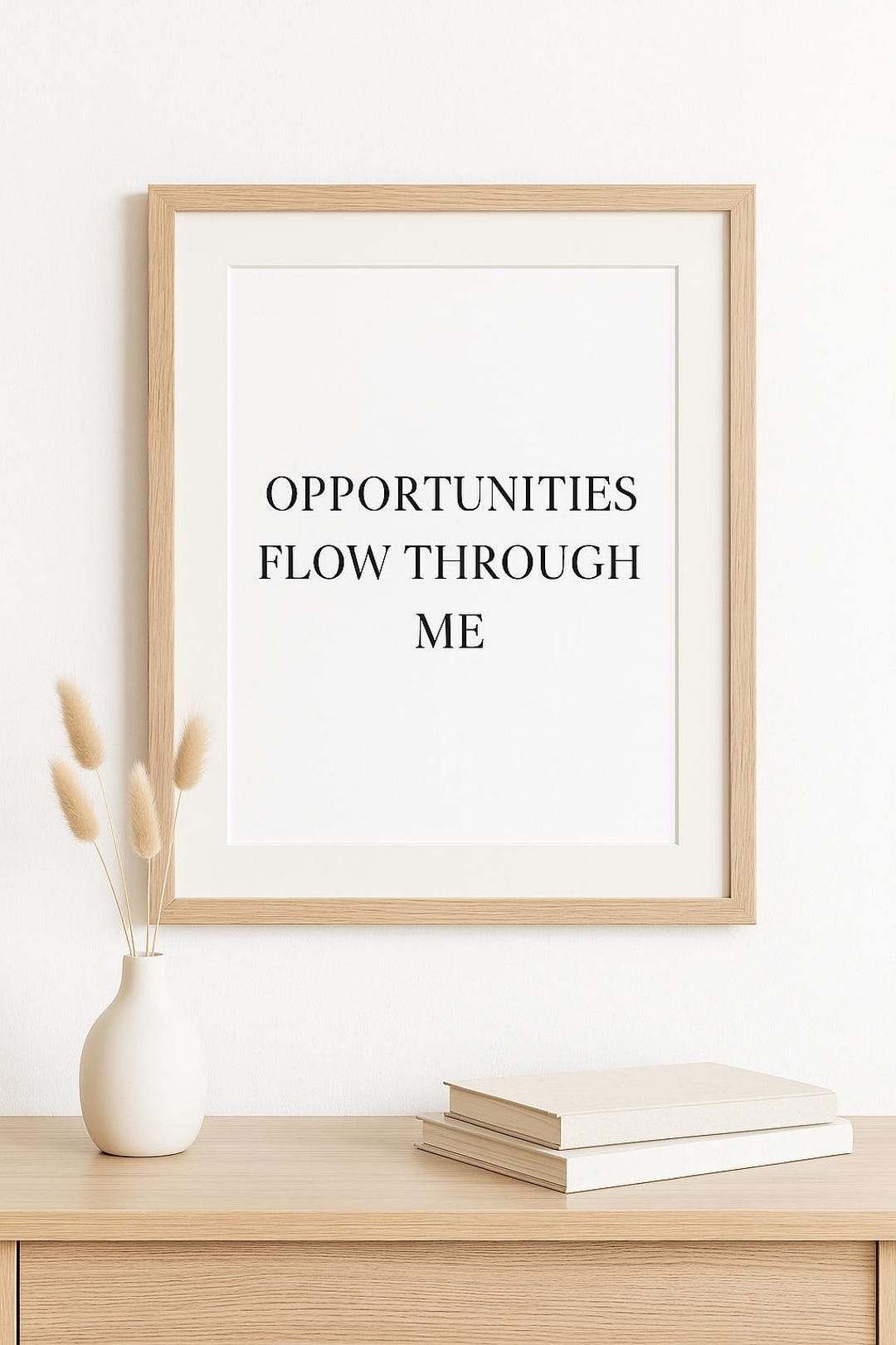Opportunities Flow Through Me Printable Wall Art | Motivational Quote ...