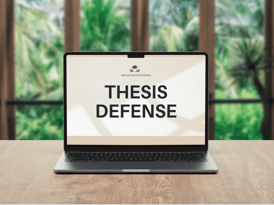 Digital Template for Thesis Defense - Etsy