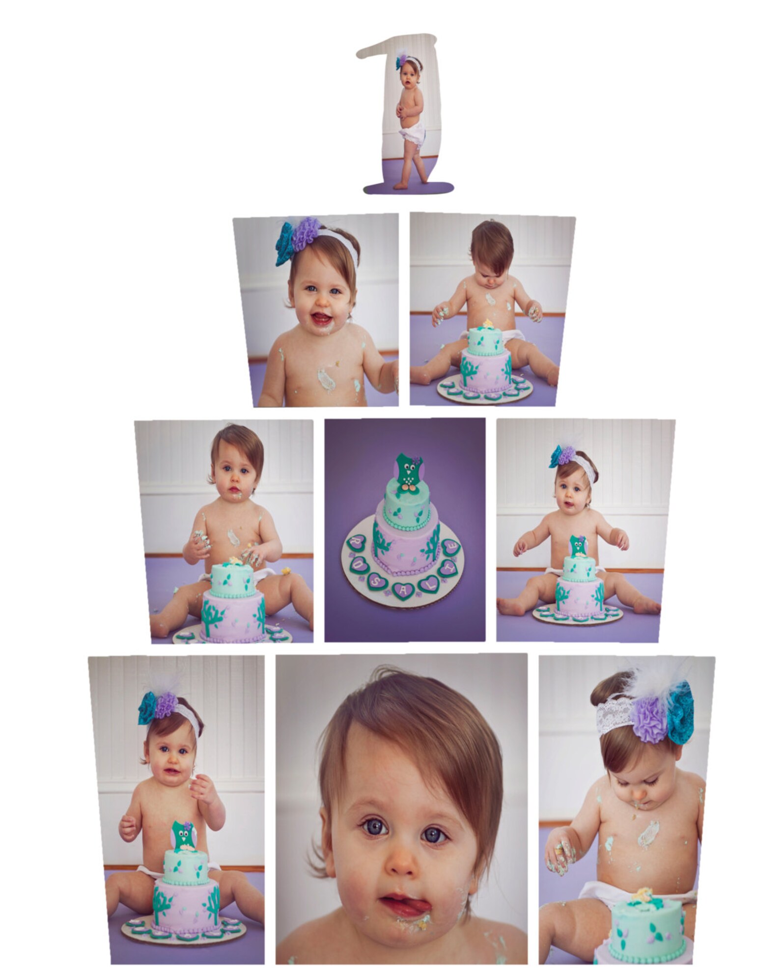 Cake Cakesmash Template Cake Smash Collage Storyboard 8x10 11x14 16x20 ...