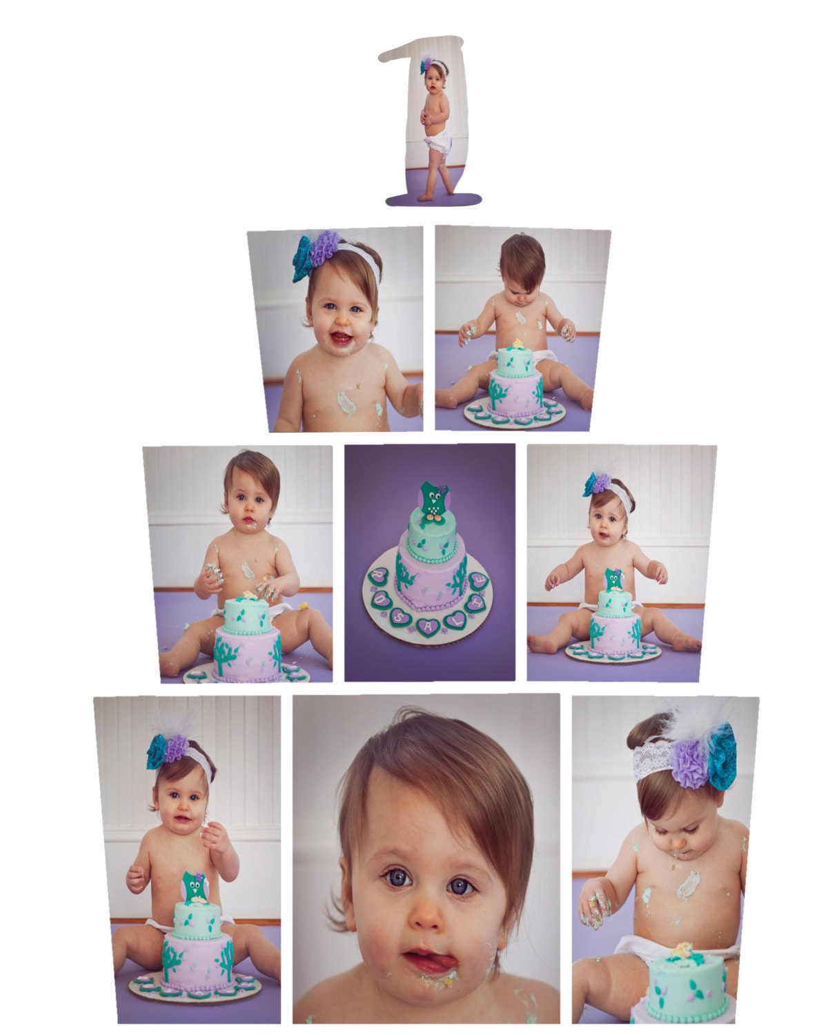 Cake Cakesmash Template Cake Smash Collage Storyboard 8x10 11x14 16x20 ...