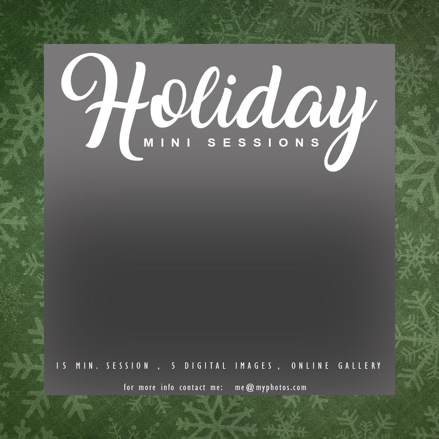 Holiday Mini Session Template Psd Flyer Blog Marketing Board Post ...