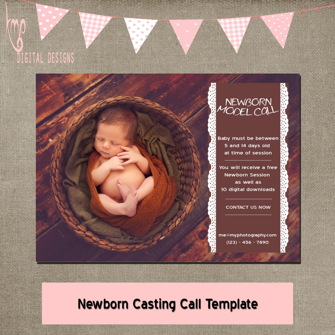 Newborn Model Call Casting Call Template Mini Session - Etsy