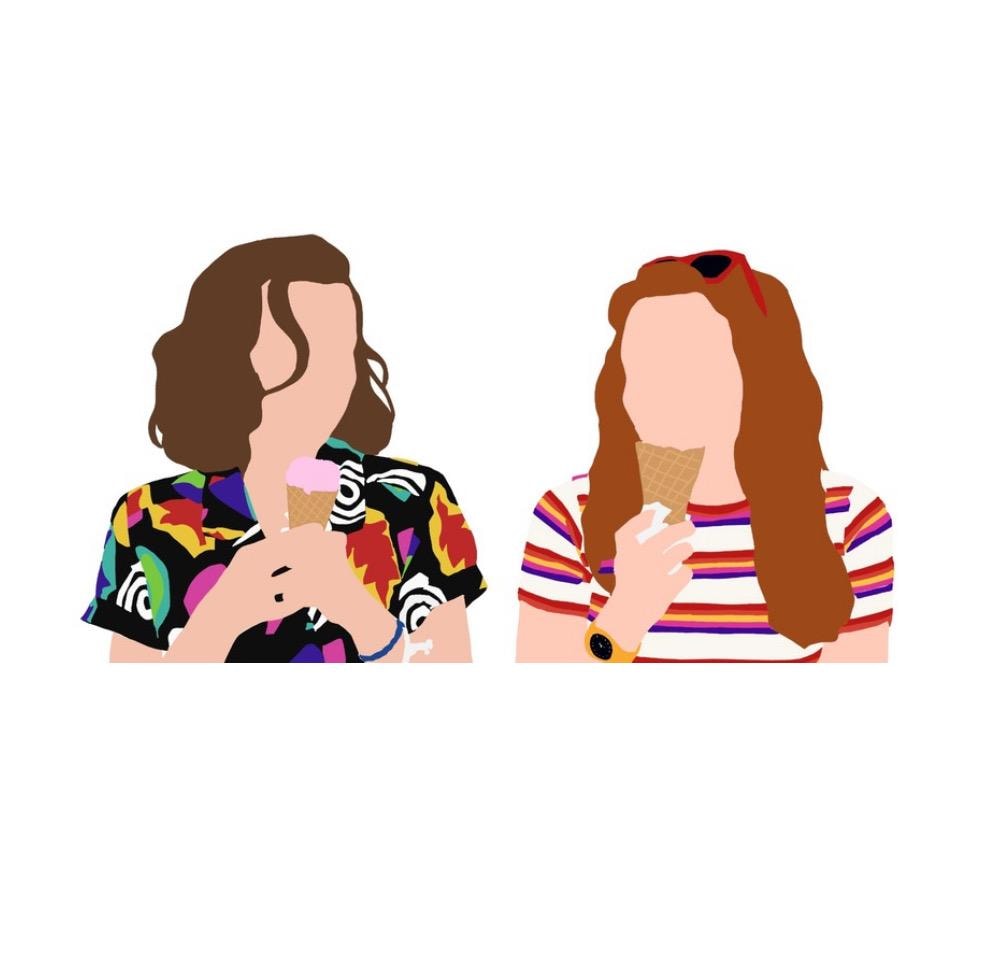 Stranger Things Sticker - Max & El - Etsy