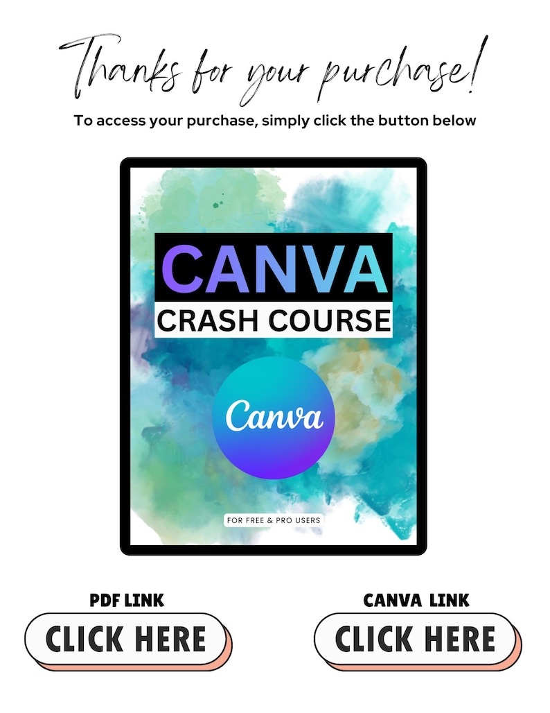 Canva Crash Course for Beginners | Hyperlinked Digital Canva Course ...