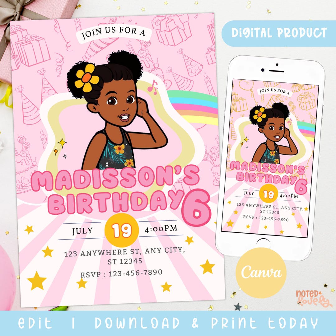 Gracie's Corner Invitation Template, Gracie Corner Invitation, Gracie's ...