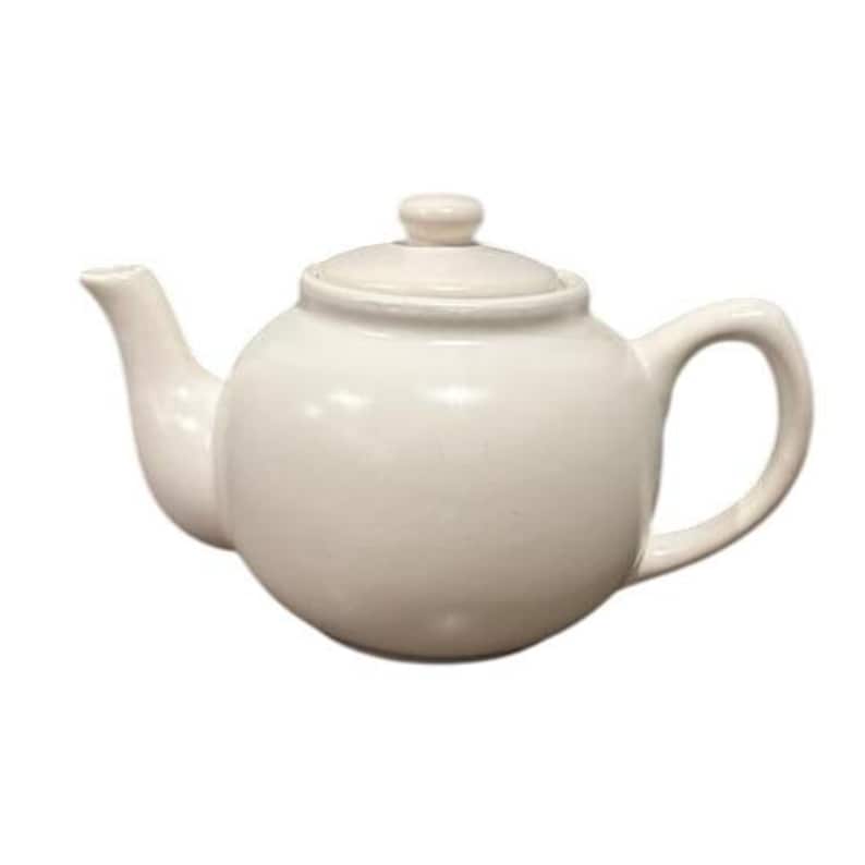 Chance Hold Pottery White Ceramic Teapot With Lid Farmhouse or Cottage ...