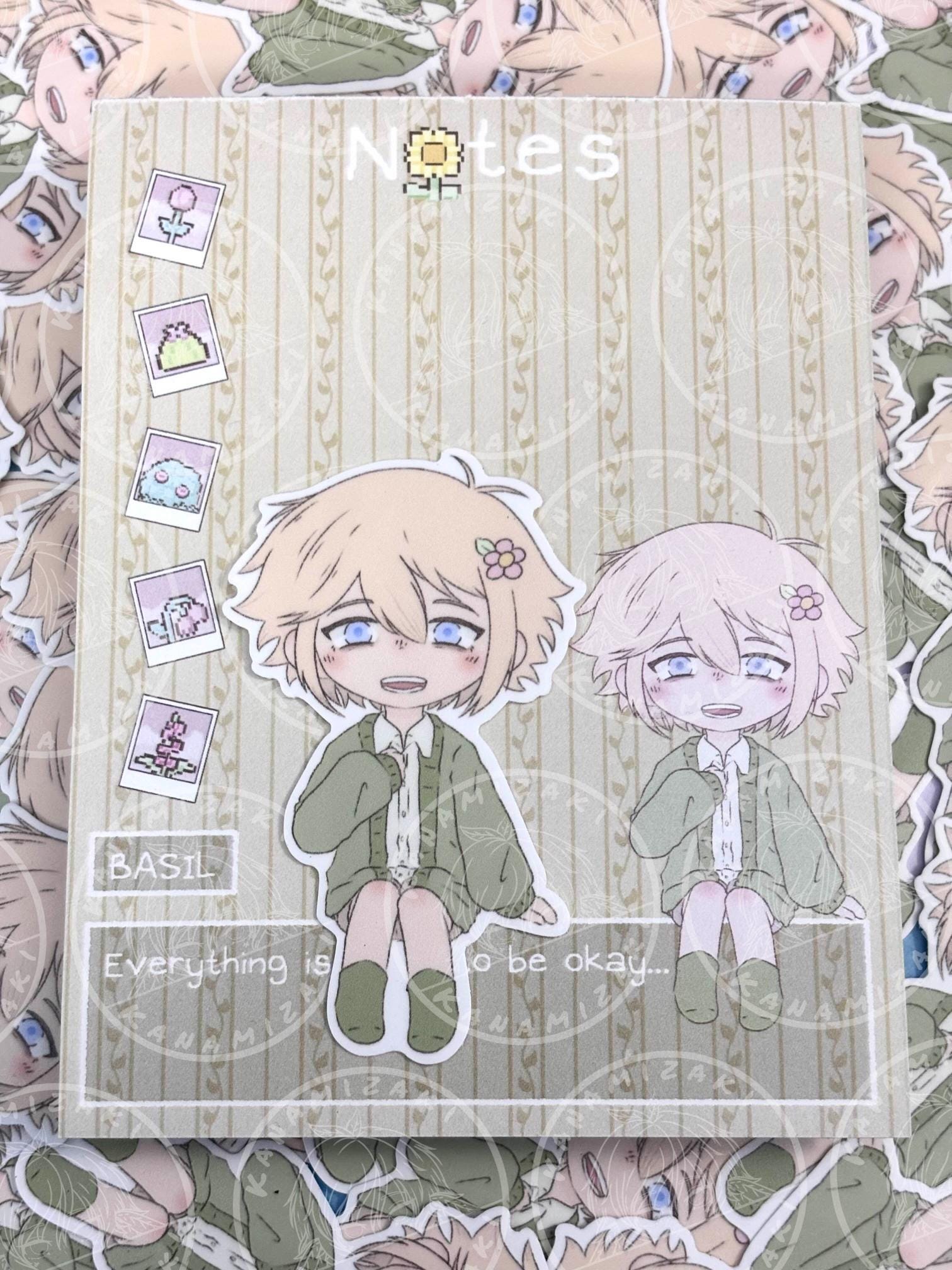 Omori Basil Sticker - Fanart - Die Cut Sticker - Etsy