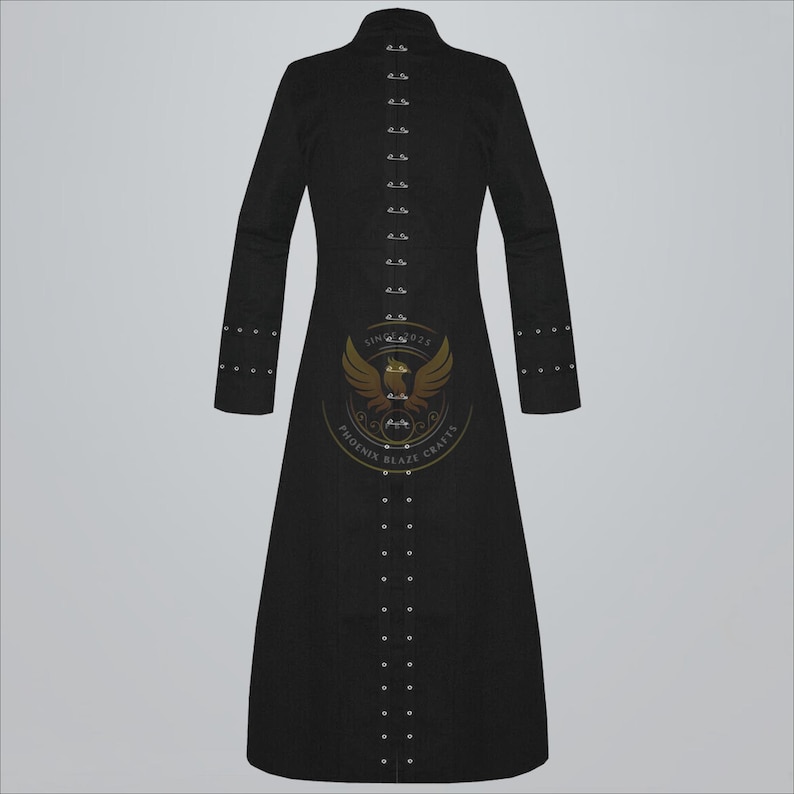 Gothic Black Hell Raiser Pinhead Vampire Trench Coat Jacket for Men ...