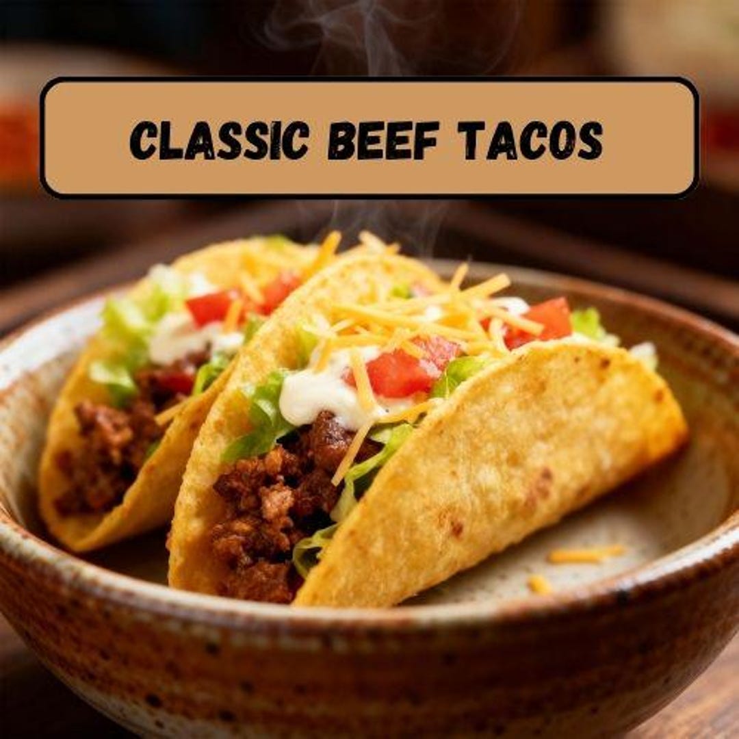 Classic Beef Tacos Recipe | Easy Mexican Dinner | Ground Beef Taco ...