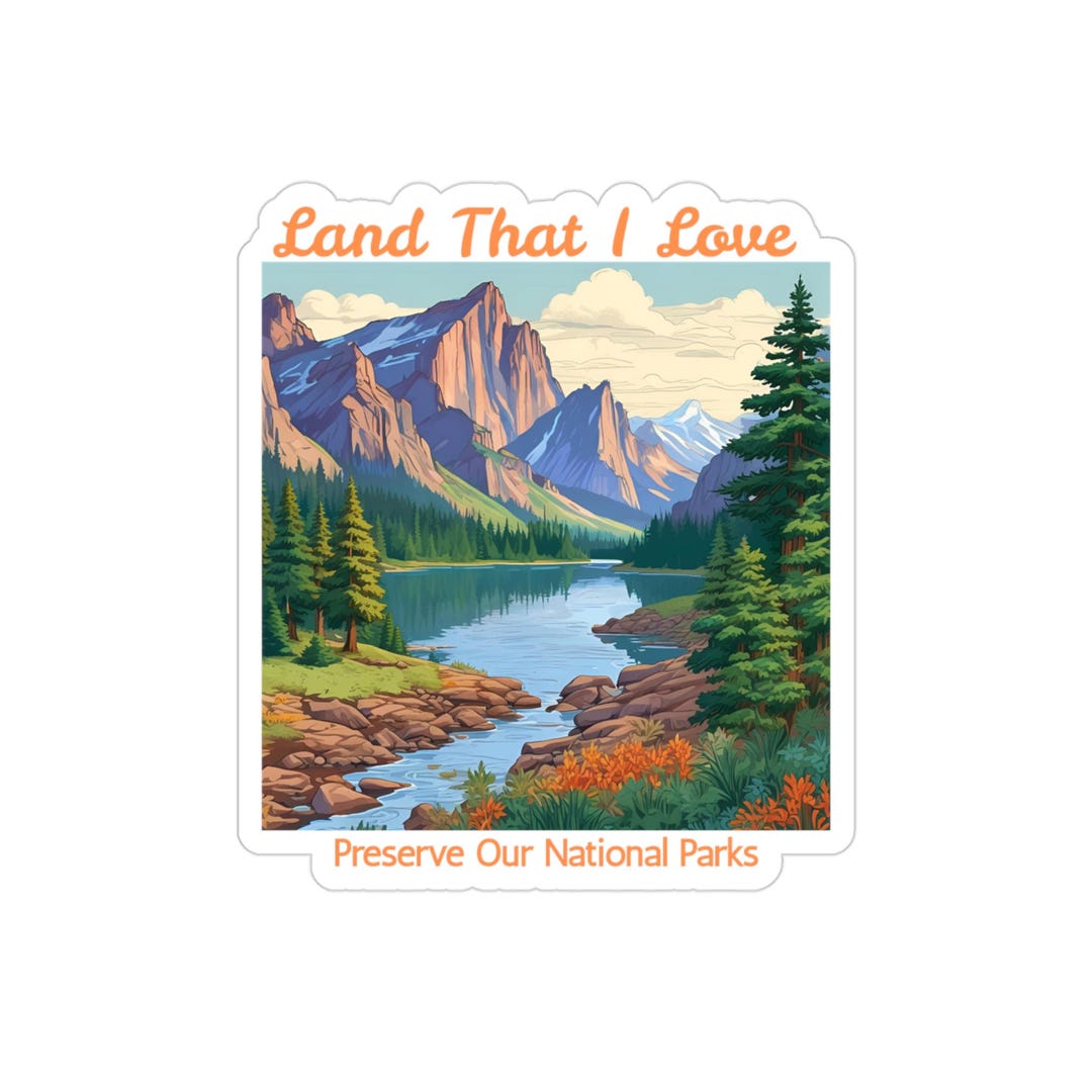 National Parks Transparent Outdoor Sticker, Die-cut, 1pc - Etsy