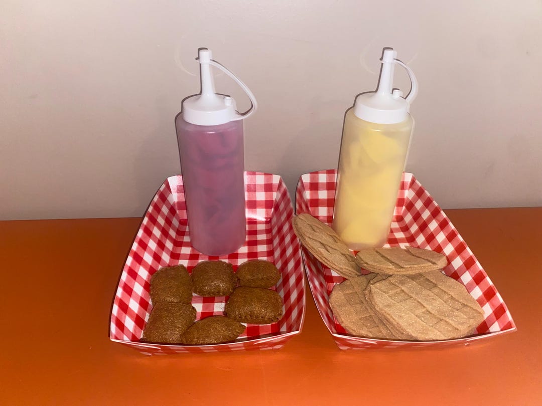 Felt Fast Food Play Set – Chicken Nuggets, Waffle Fries, Ketchup ...