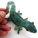 Glass Gecko in Ocean Color Jungle Lizard for Wall Display - Etsy