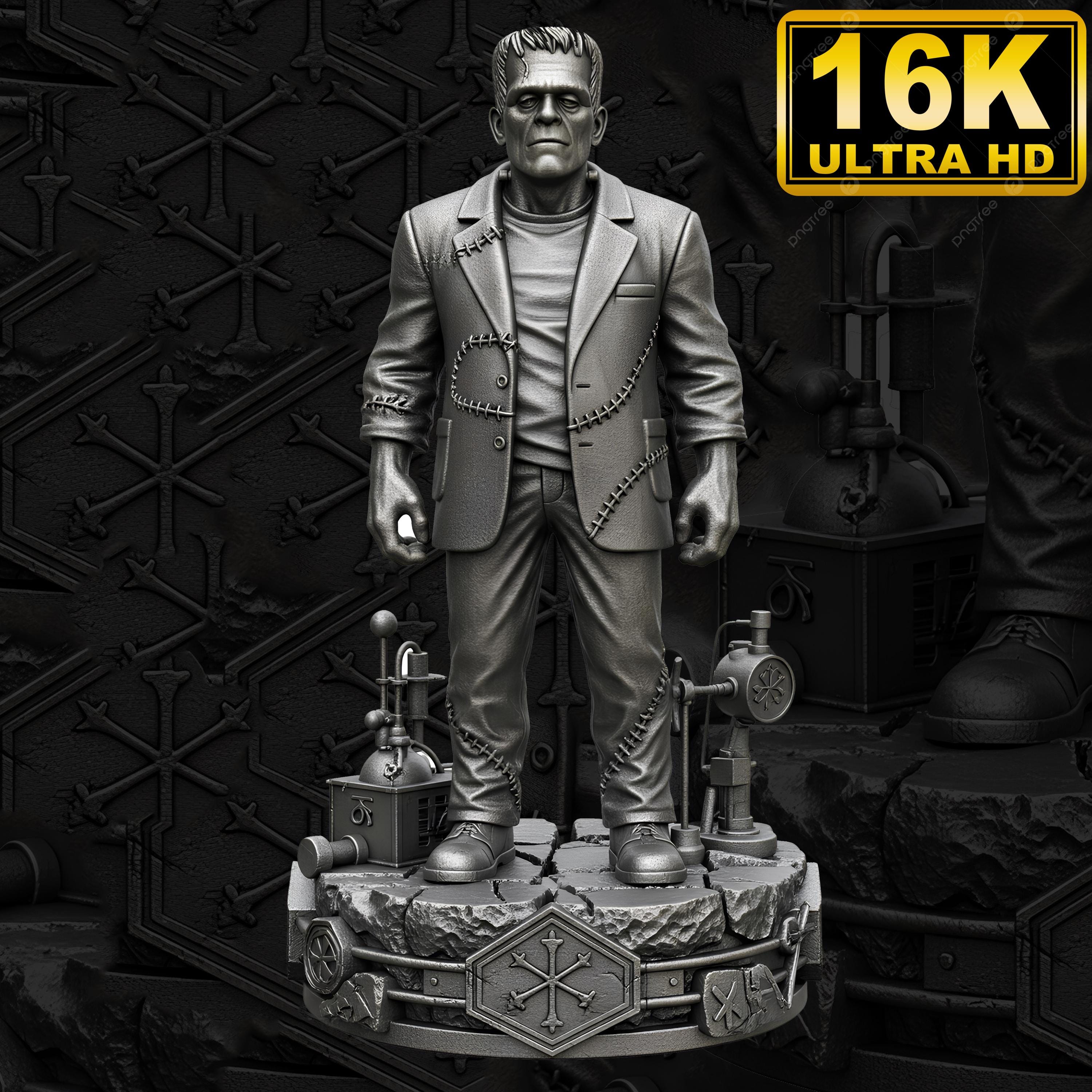 Frankenstein's Monster 3D Model STL OBJ GLB Files | Hyper-detailed ...