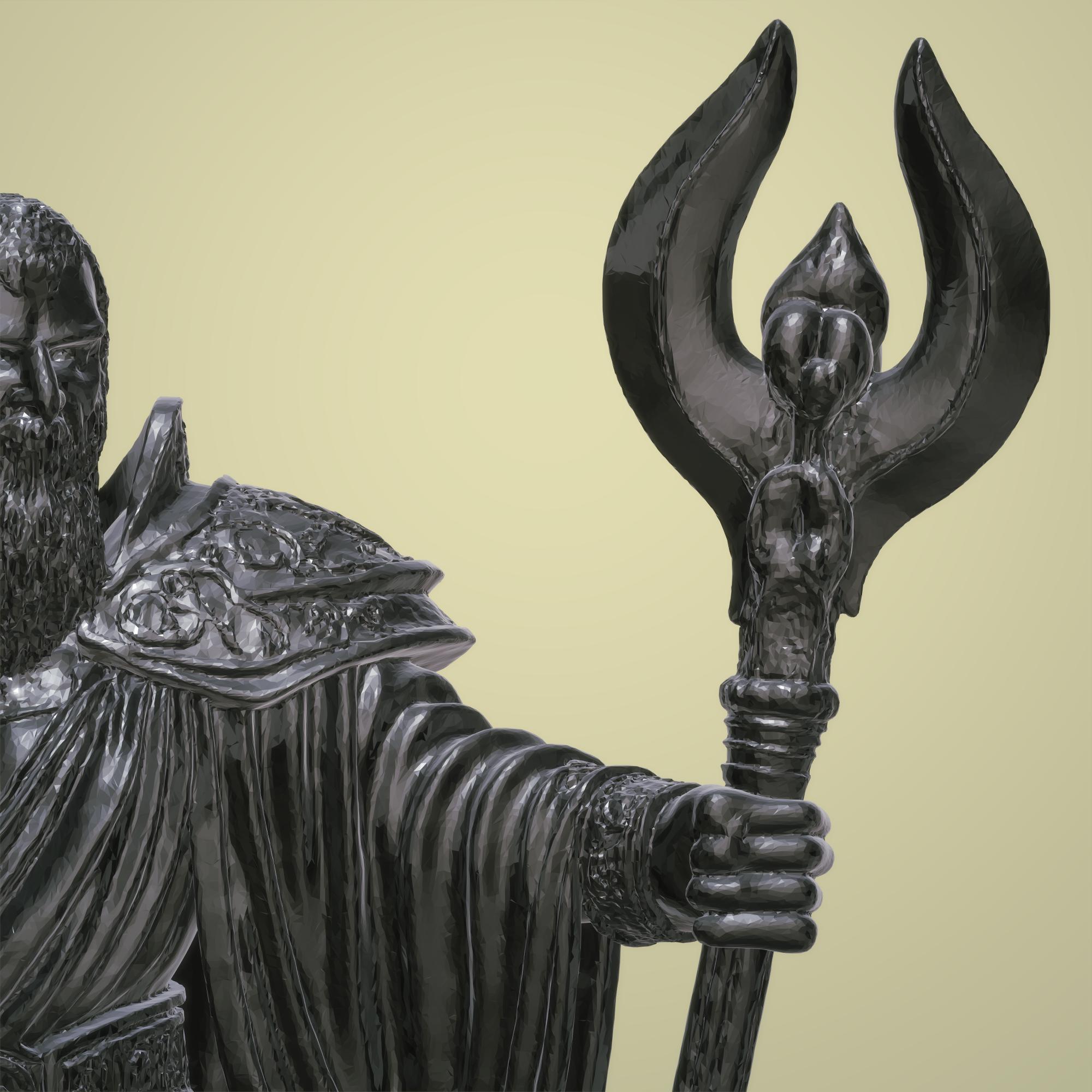 Hades 3D Model: Greek Underworld God STL OBJ GLB for 3D Printing - Etsy