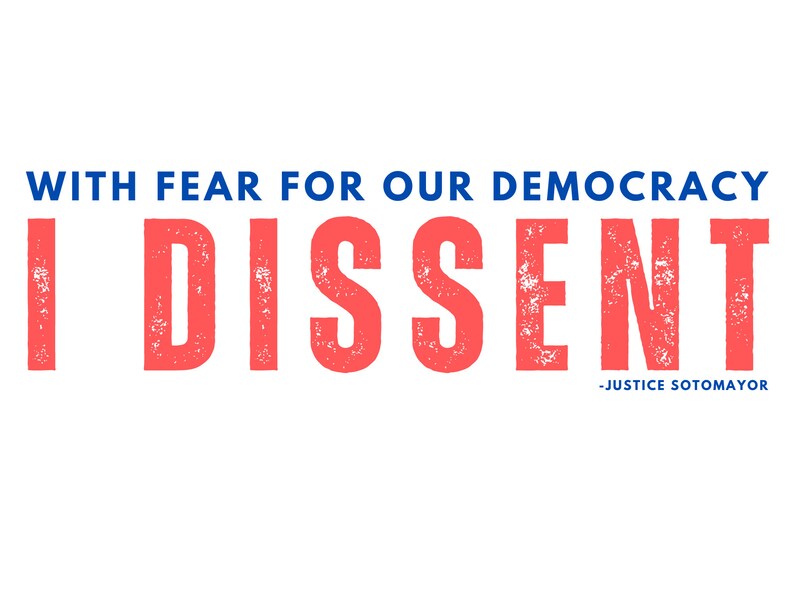 With Fear for Our Democracy, I Dissent | Printable - Etsy