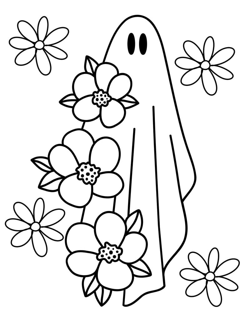 Spooky Cute Halloween Coloring Pages for Kids | 31 Printable Sheets ...