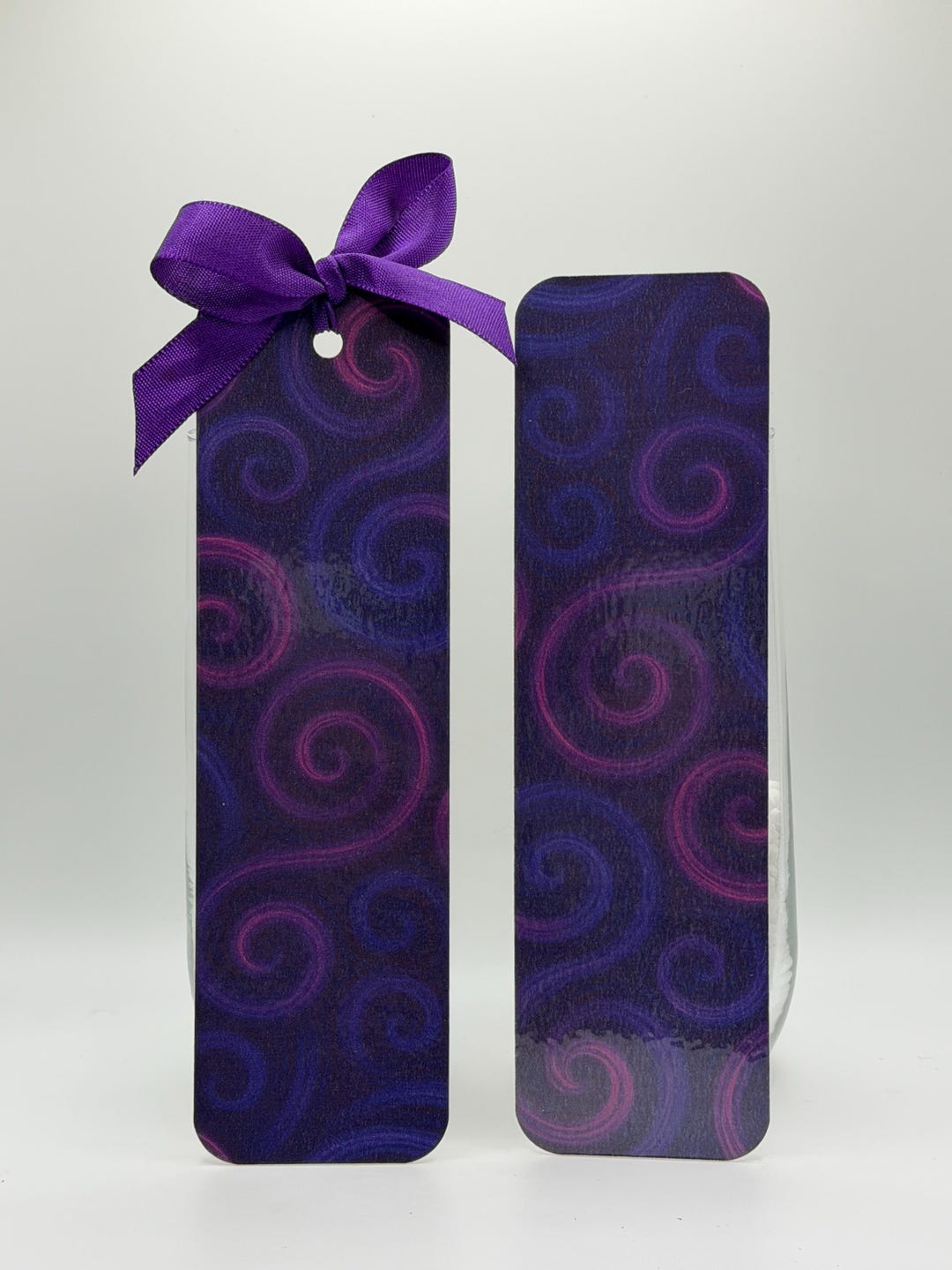 Purple Swirl Bookmark | Moody Aesthetic Bookmark | Dark Academia ...