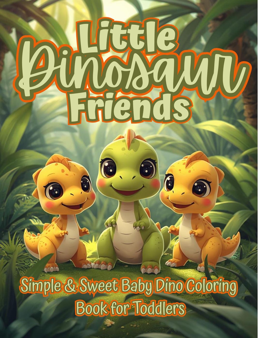 Little Dinosaur Friends Coloring Pages – 15-page Printable Toddler ...