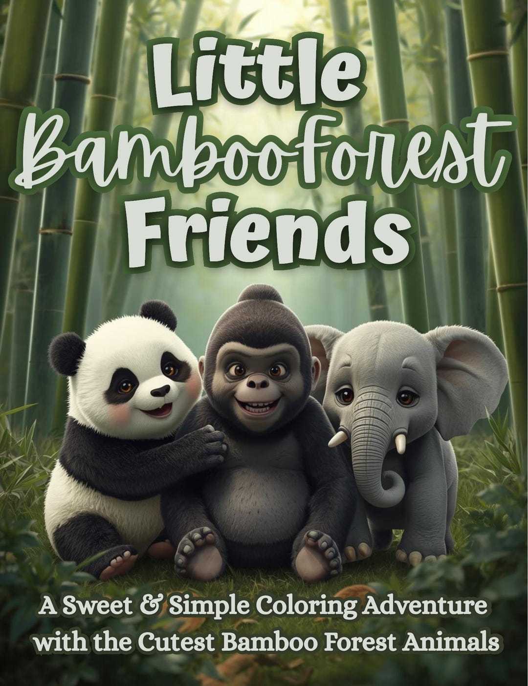 Bamboo Forest Friends Coloring Pages | Toddler Animal Prints (digital ...