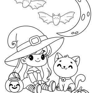 Spooky Cute Halloween Coloring Pages for Kids | 31 Printable Sheets ...