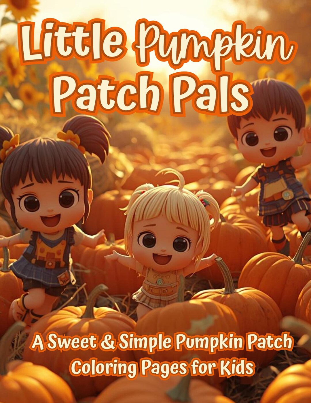 Pumpkin Patch Pals Coloring Pages: Fall Kids Printable (3-page Sample ...