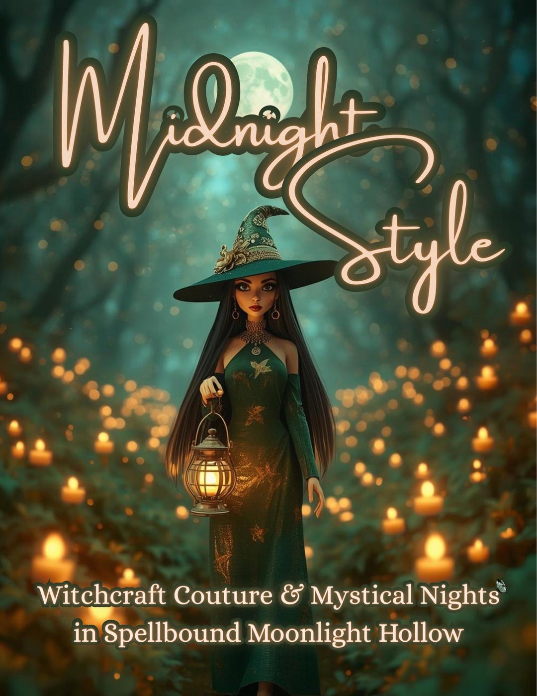 Witchcore Coloring Book PDF: Midnight Style Fantasy Art (digital ...