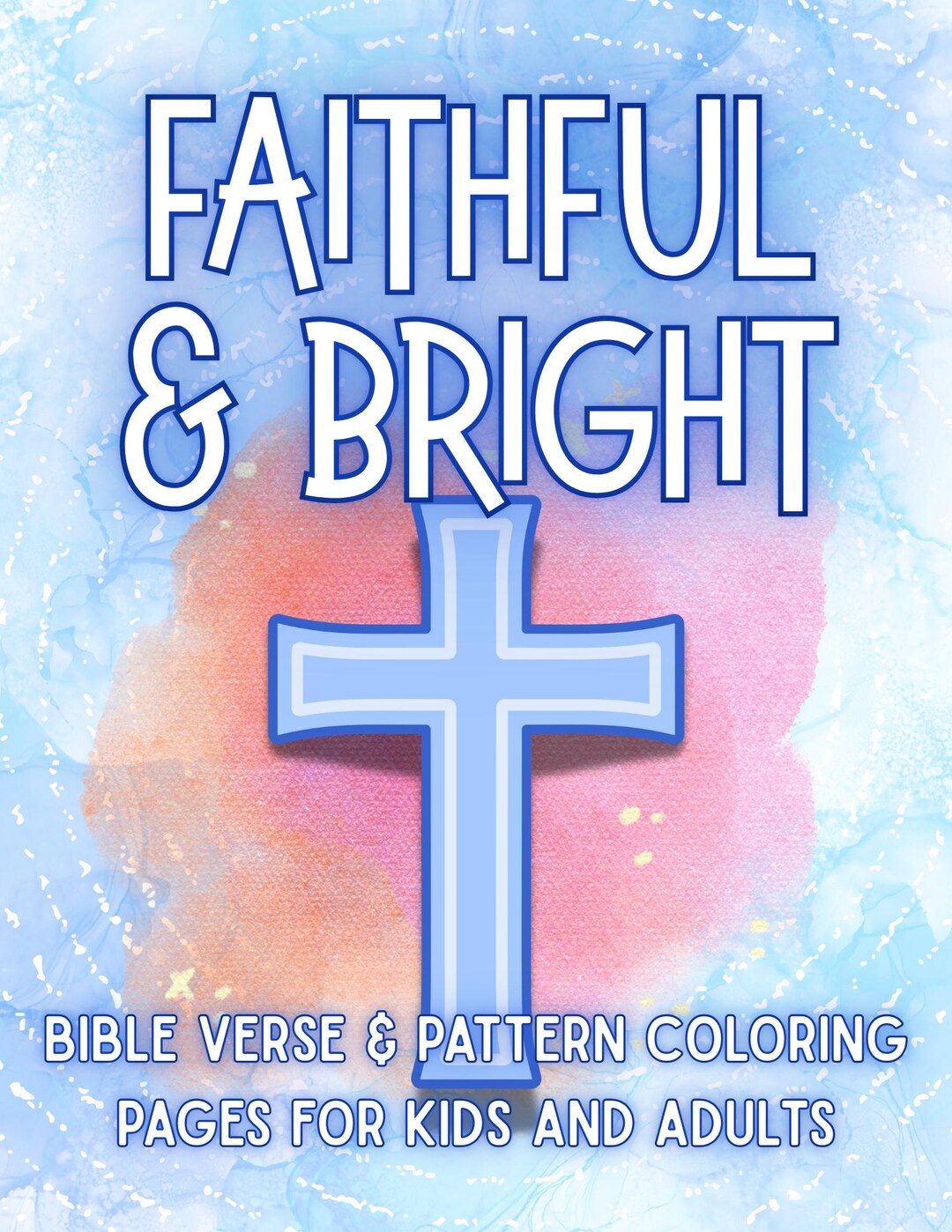 Faithful & Bright | 15-page Bible Verse and Pattern Coloring Bundle - Etsy