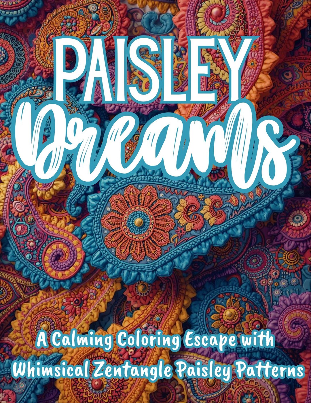 Paisley Coloring Book: 28 Zentangle Patterns (printable PDF) - Etsy