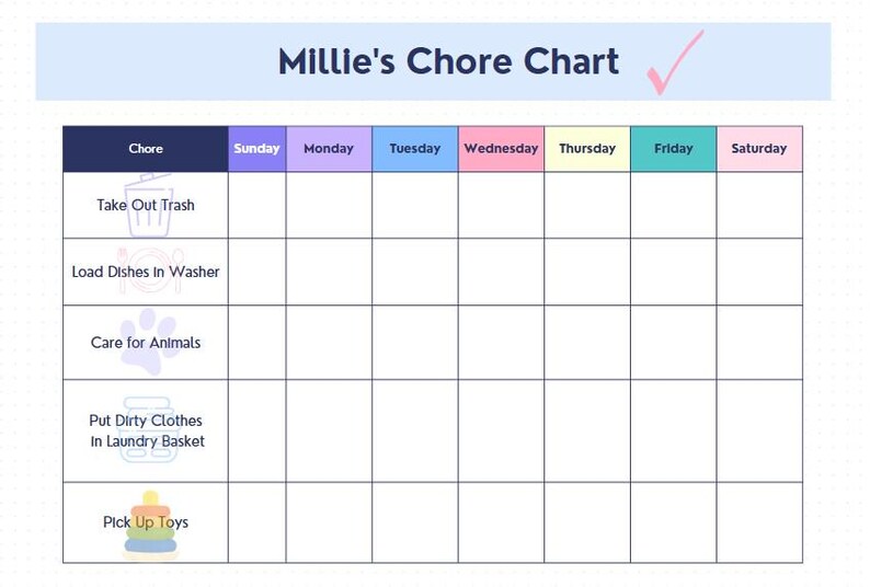 Chore Chart, Chore List, Daily Planner for Moms Printable | Stay at ...