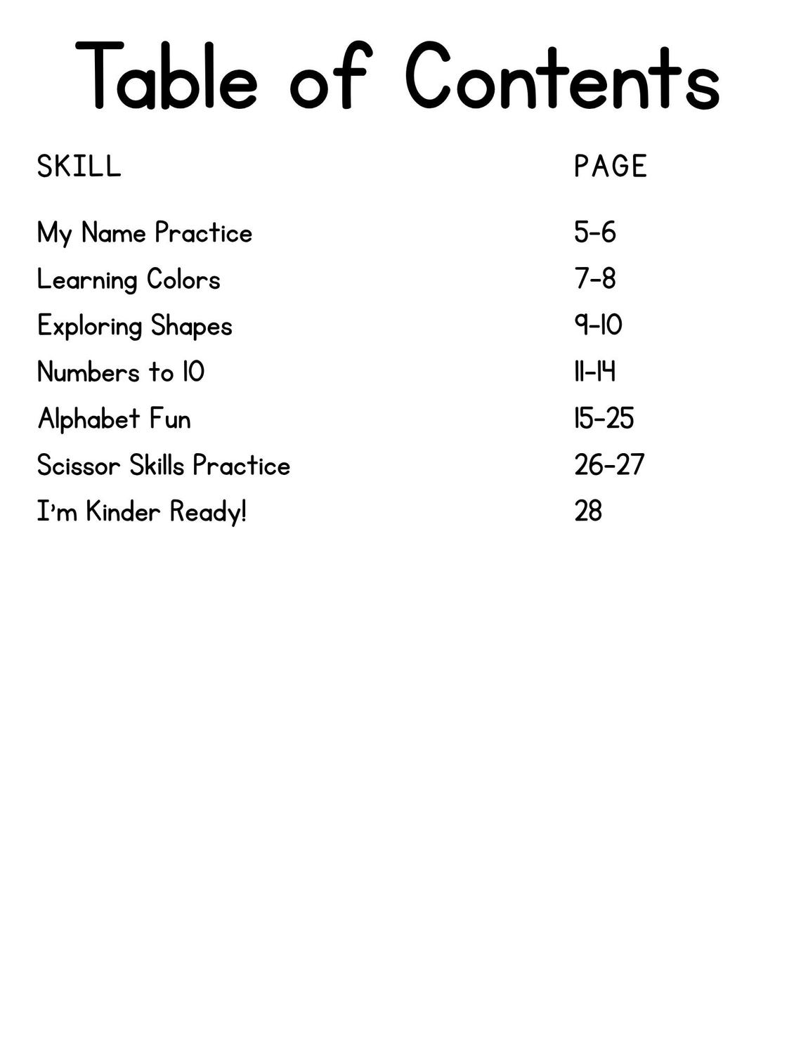 Kindergarten Readiness Packet | Printable Prep Activities - Etsy