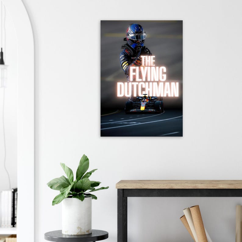 Max Verstappen "flying Dutchman" F1 Poster: Red Bull Racing Wall Art - Etsy