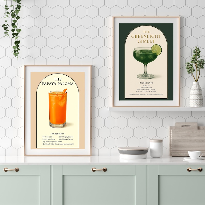 F1 Cocktail Poster Set: Formula 1 Team-inspired Art (digital Download ...