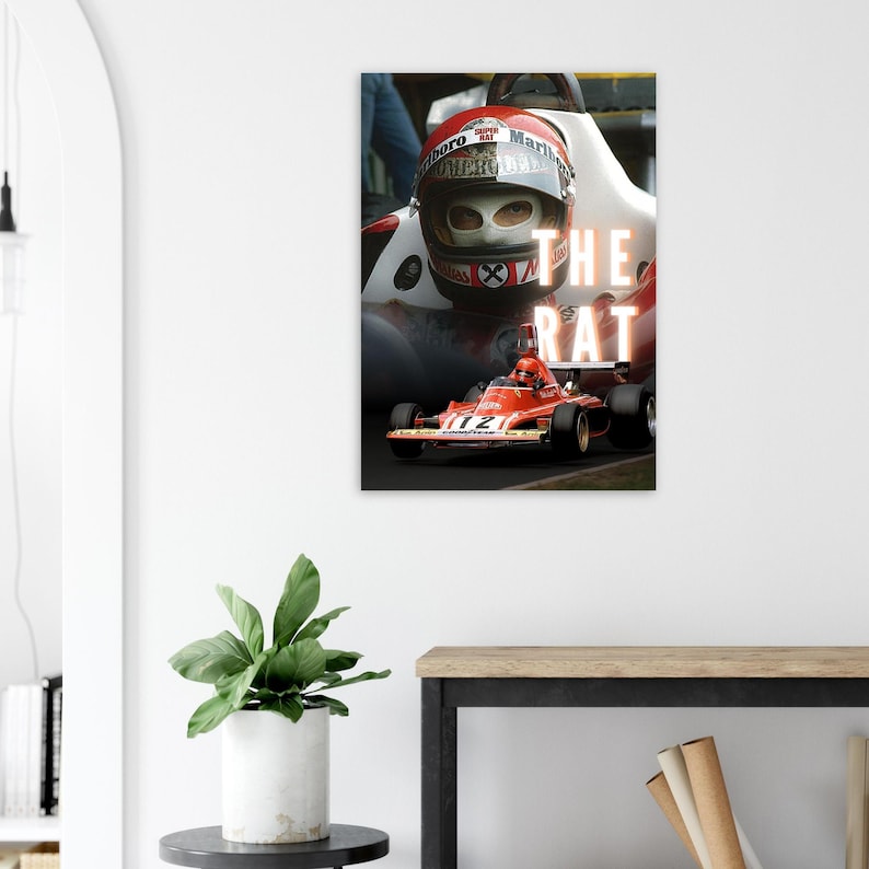 Niki Lauda “the Rat” Poster – Ferrari F1 Legend Wall Art | Semi-gloss ...