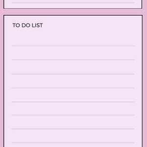 Weekly Planner Printable - Cute Pastel Pink PDF, Instant Download ...