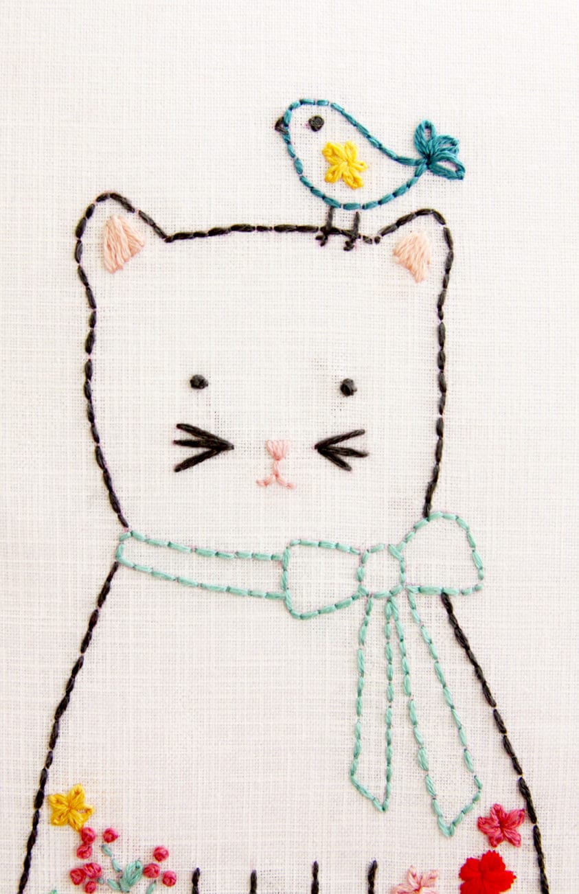 Stitching Friends Embroidered Patchwork Pillow Pattern - Etsy