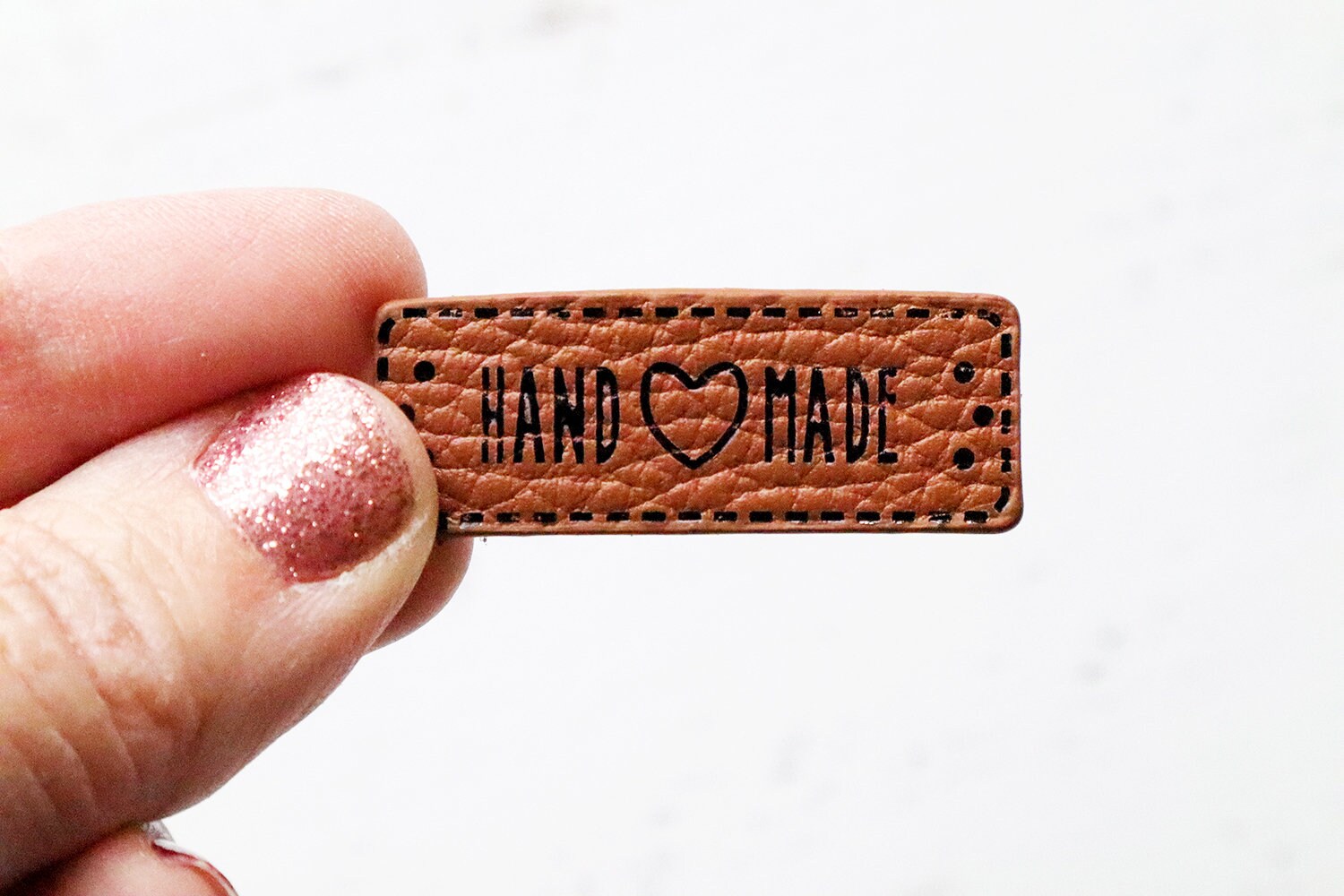 Leather Hand Made Label Set | Etsy