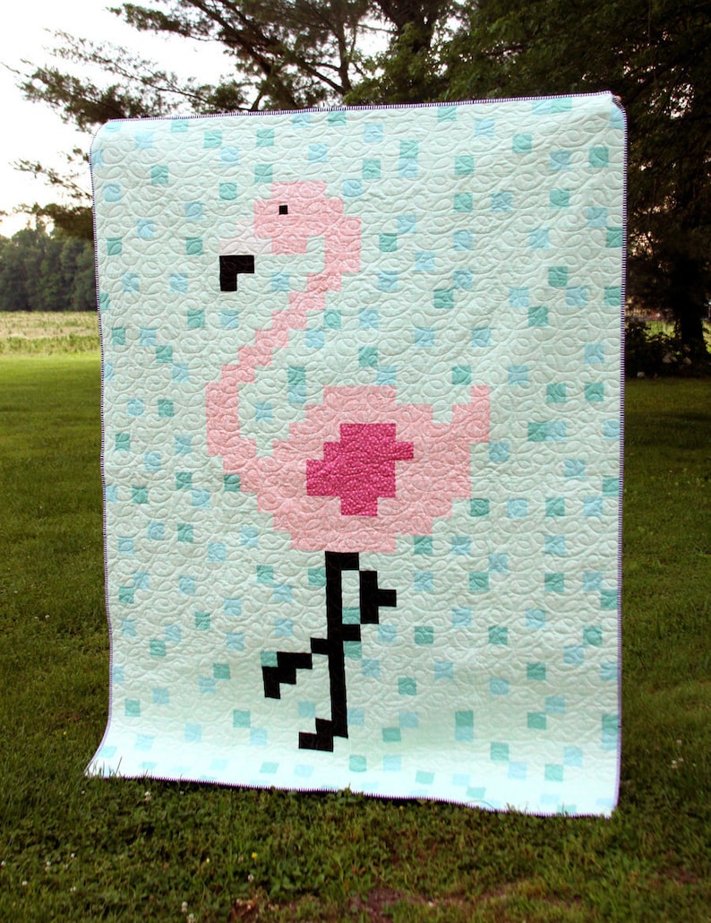Fabulous Flamingo Quilt PDF Pattern - Etsy