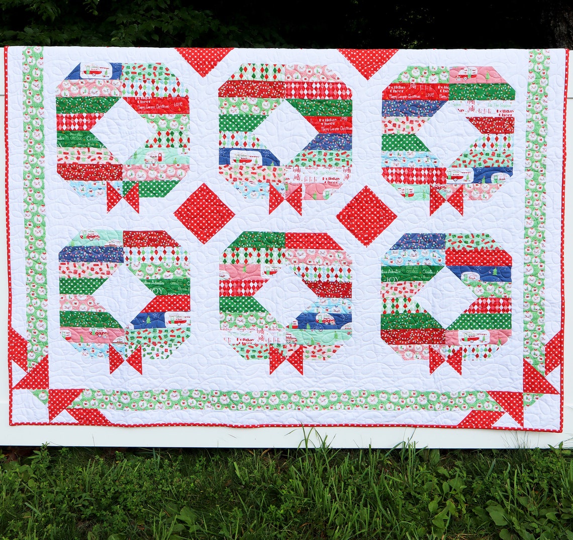 Holly Jolly Wreath PDF Quilt Pattern - Etsy